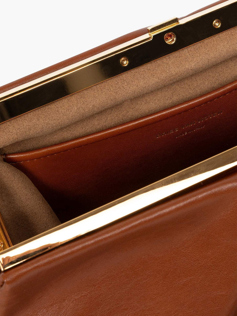 Geplooid leren clutch – lente-zomer vrouwen | Dries Van Noten