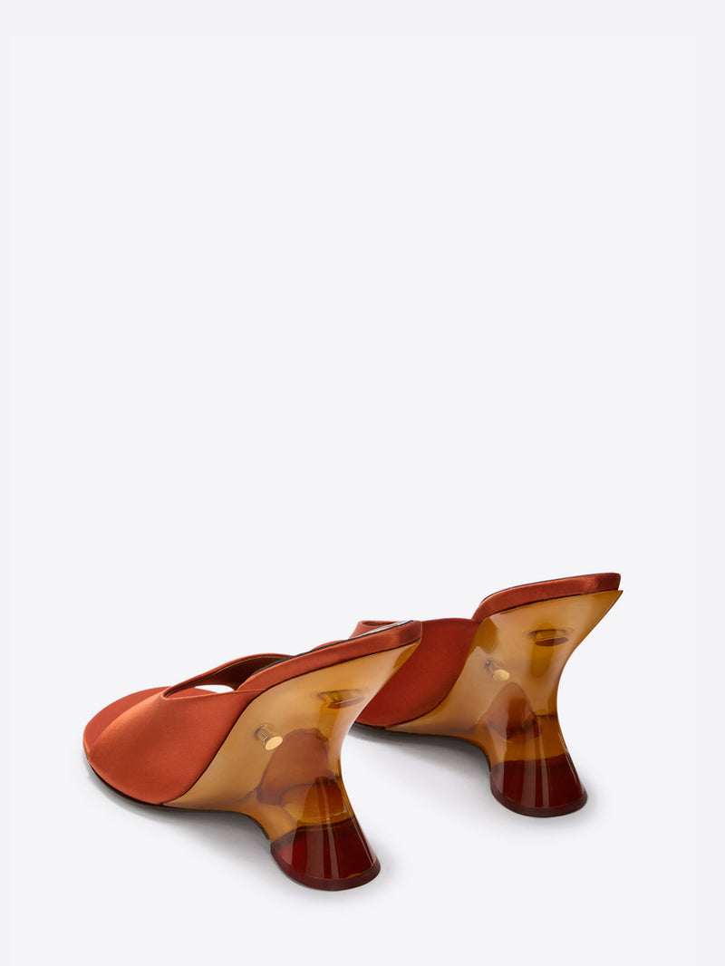 Open-toe satin mules - Spring-Summer Women | Dries Van Noten