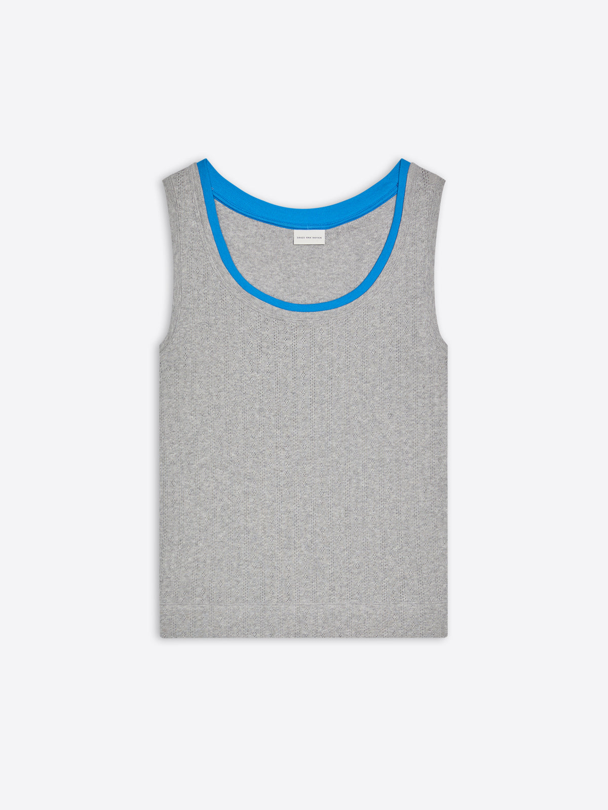 Pointelle tank top - Spring-Summer Men | Dries Van Noten