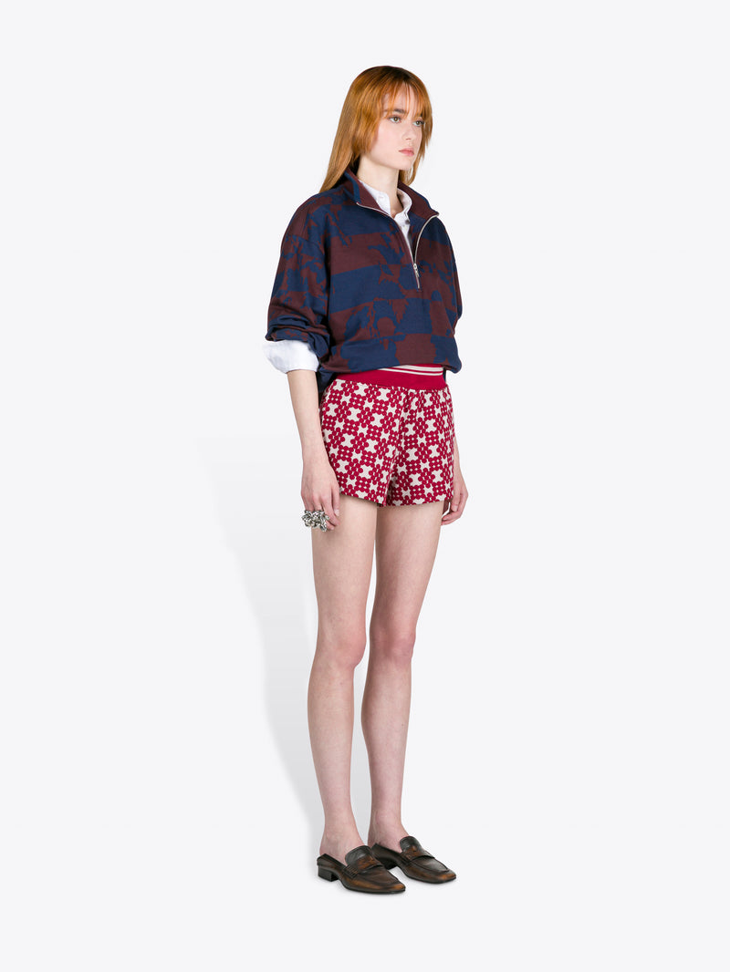 Ribbed jacquard shorts - Spring-Summer Women | Dries Van Noten
