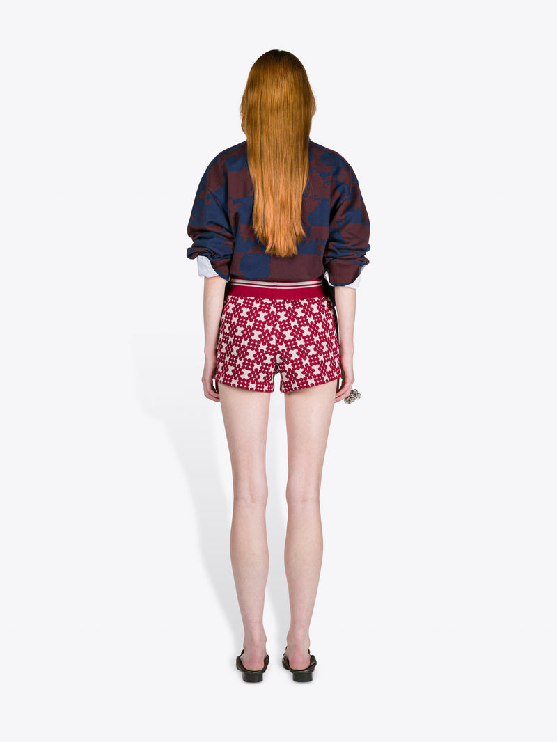 Ribbed jacquard shorts - Spring-Summer Women | Dries Van Noten